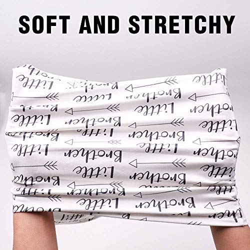 Newborn Swaddle Blanket with Beanie Set,Soft Stretchy Cocoon Sack for 0-3 Months Baby Boys and Girls, Brother