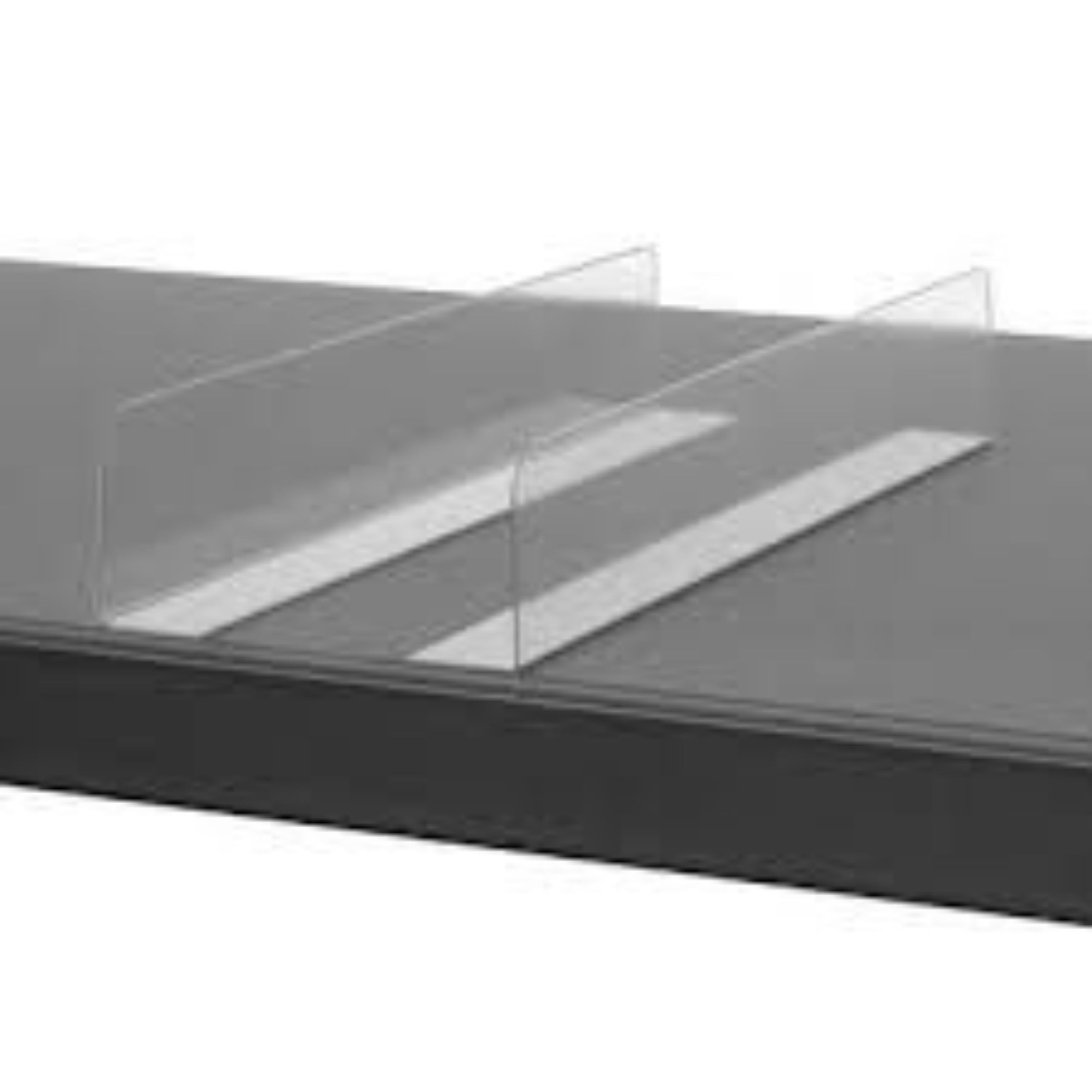 CinchSigns Clear Shelf Dividers with Strong Adhesive Backing - Customizable Length for Versatile Organization - Shelf Organizer for Retail Stores, Kitchens & Closets in 12" L x 3" H, 25 Pieces