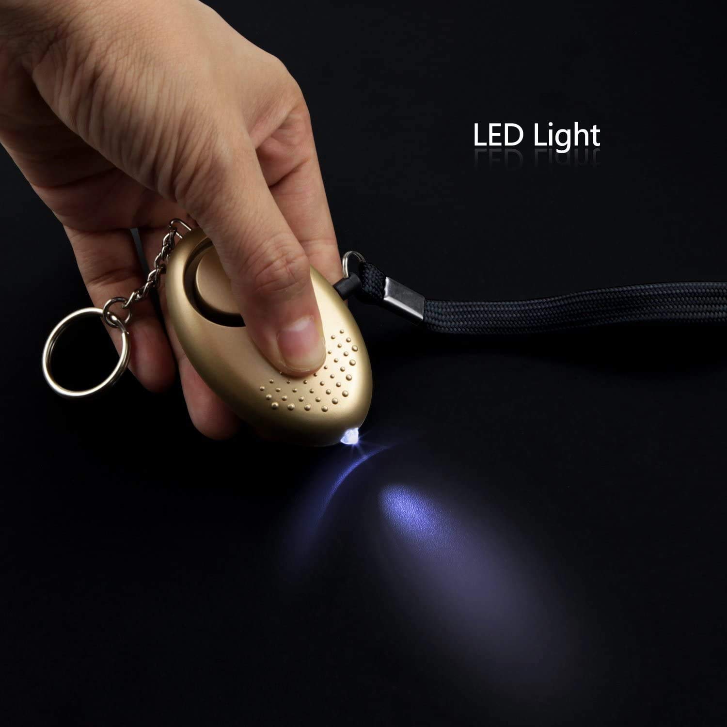 KOSIN Safe Sound Personal Alarm, 5 Pack 140DB Personal Security Alarm Keychain with LED Lights, Emergency Safety Alarm for Women, Men, Children, Elderly