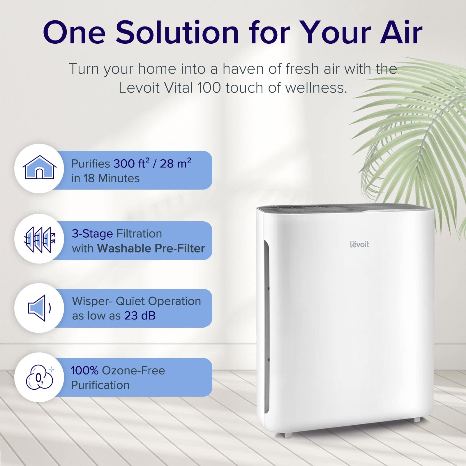 LEVOIT Air Purifiers and Replacement Filters for Home Large Rooms