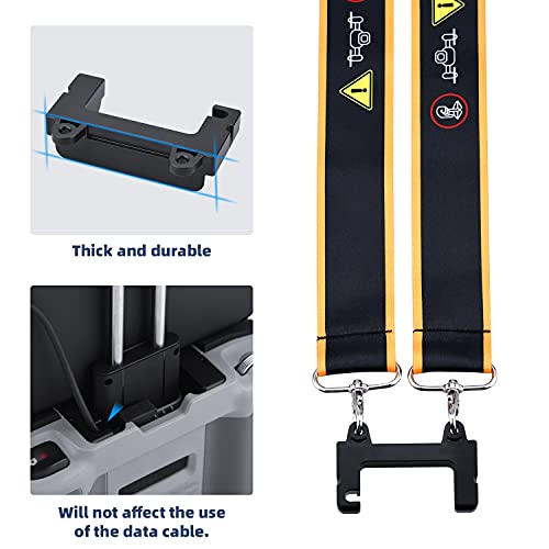HeiyRC Dual Hooks Neck Strap for DJI AIR 3/Mini 2/Air 2S/Mavic 3/Air 2/Mini 3 Pro Remote Controller Anti-Fall Lanyard Mount (Please Don't Disturb Me When I'm Flying The Drone)
