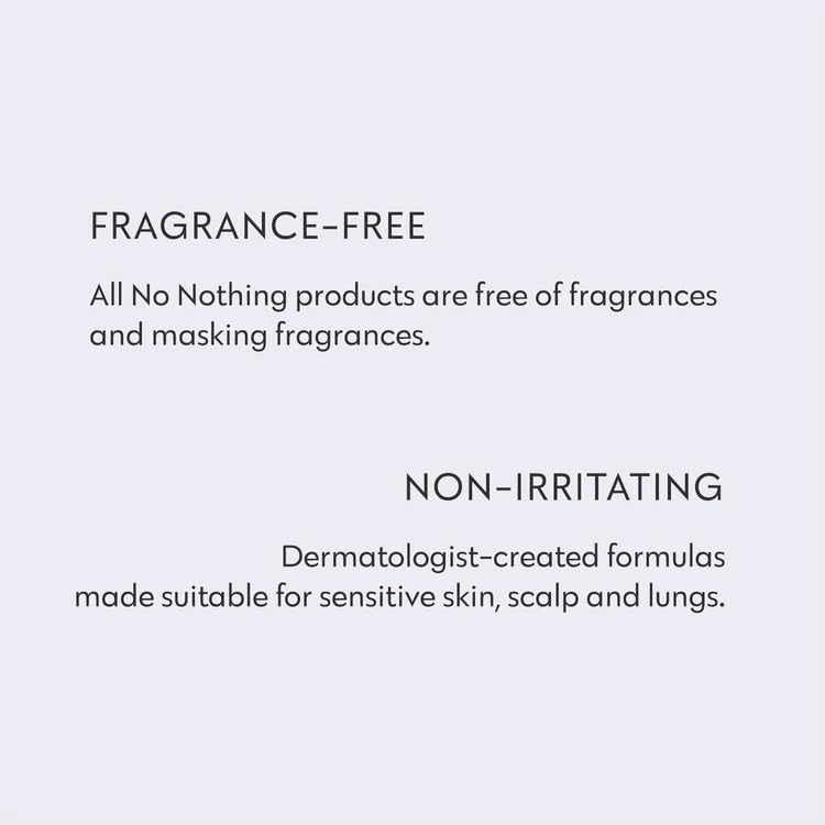 No nothing Very Sensitive Strong Hair Volumizing Mousse - Hypoallergenic, Unscented, Free from Fragrance, Paraben, Alcohol and Gluten, Soy-Free, 6.8 oz
