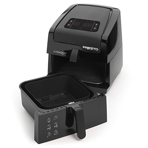 Presto 03422 Digital AirDaddy 4.2-Quart Electric Air Fryer, 4.2qt, Black