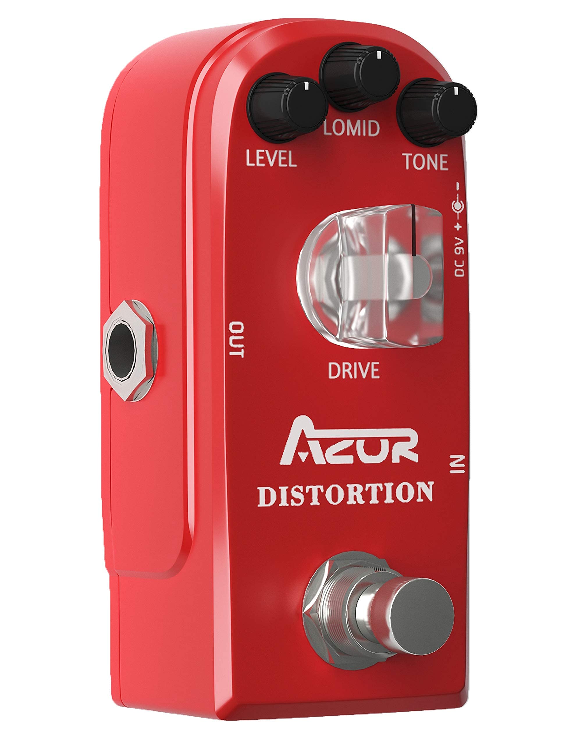AZOR Pedal Power Adapter with Vintage Distortion Guitar Effect Pedal True Bypass