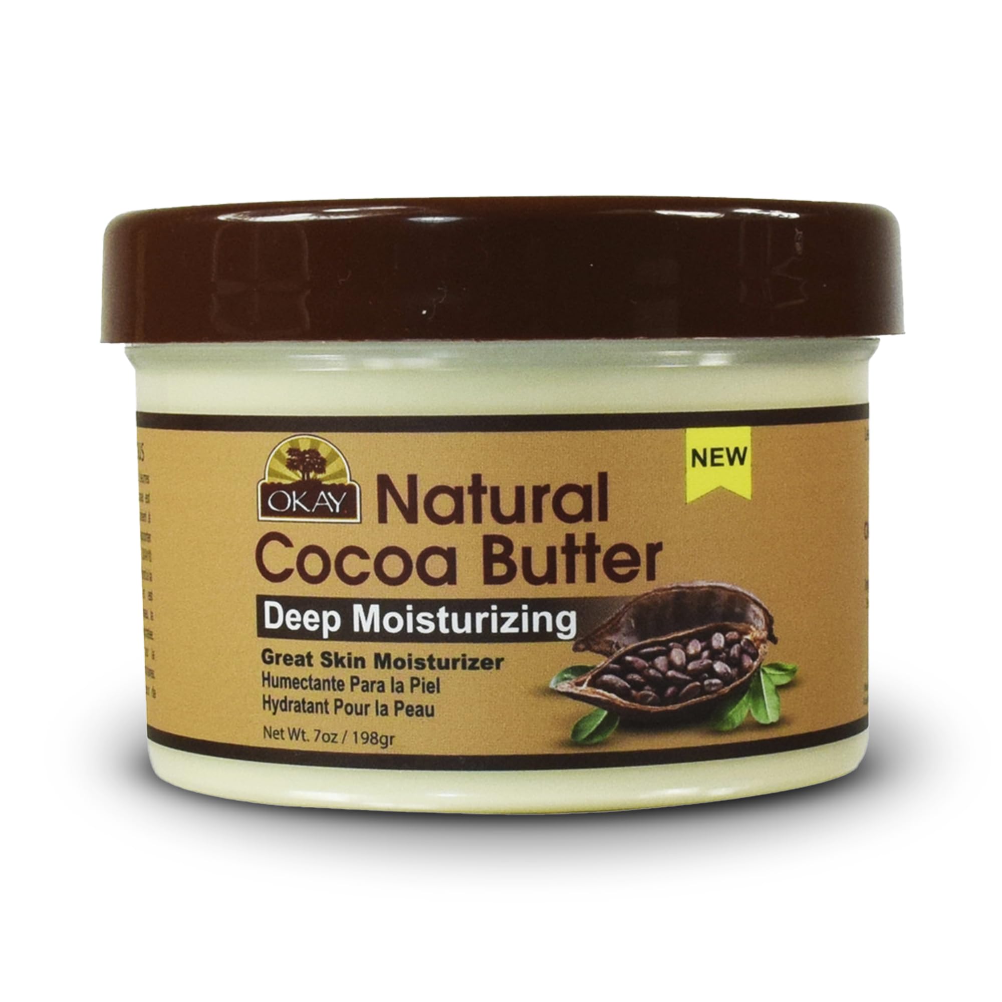 OKAY 100% NATURAL COCOA BUTTER SMOOTH 7oz/198gr