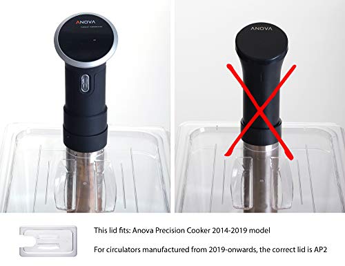 LIPAVI C5L-AP Lid for LIPAVI C5 Sous Vide Container, with cut-out for the Anova Precision immersion circulator