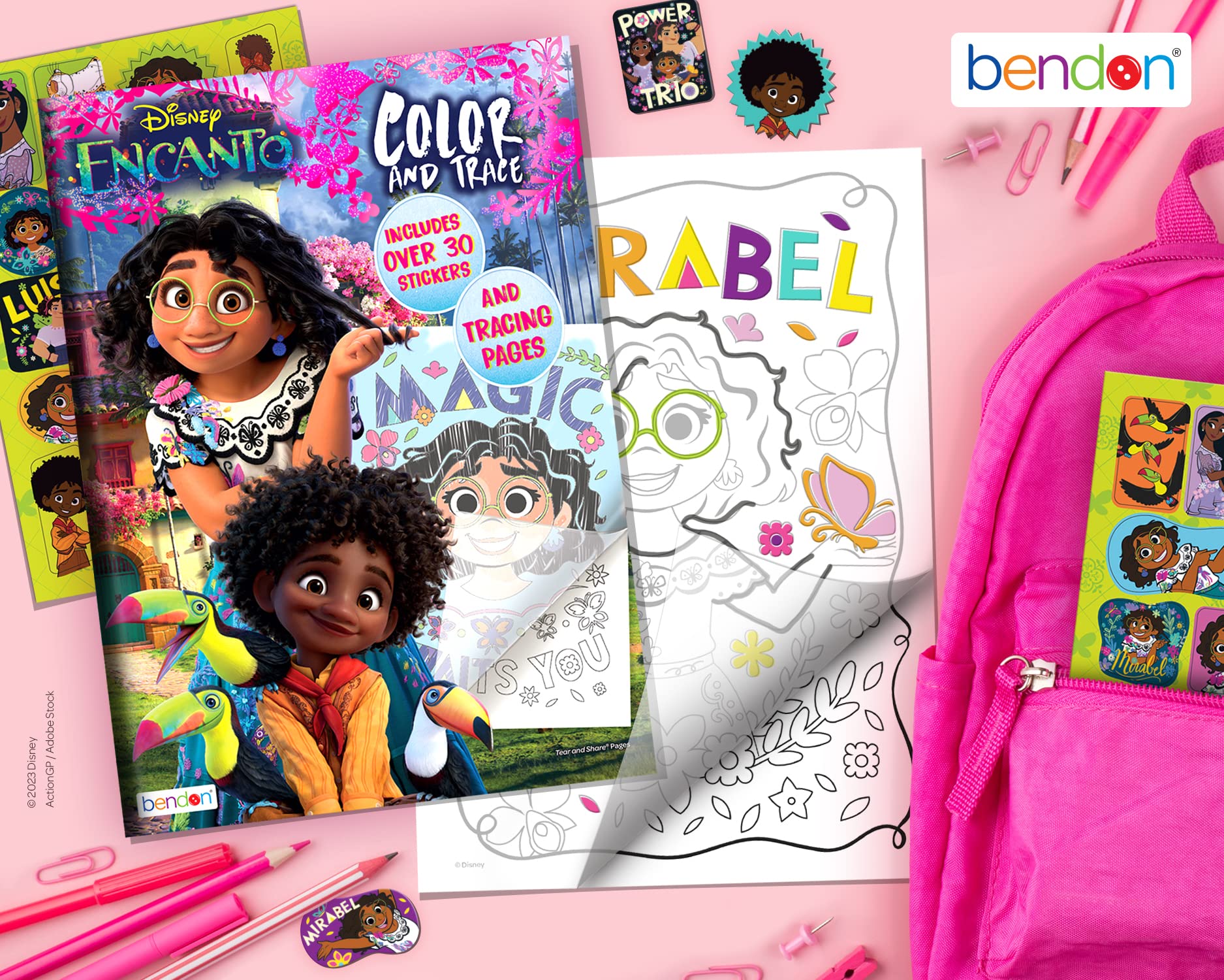 Disney Encanto 48 Page Color and Trace Coloring and Activity Book with 8 Tracing Sheets Paperback 51724 Bendon