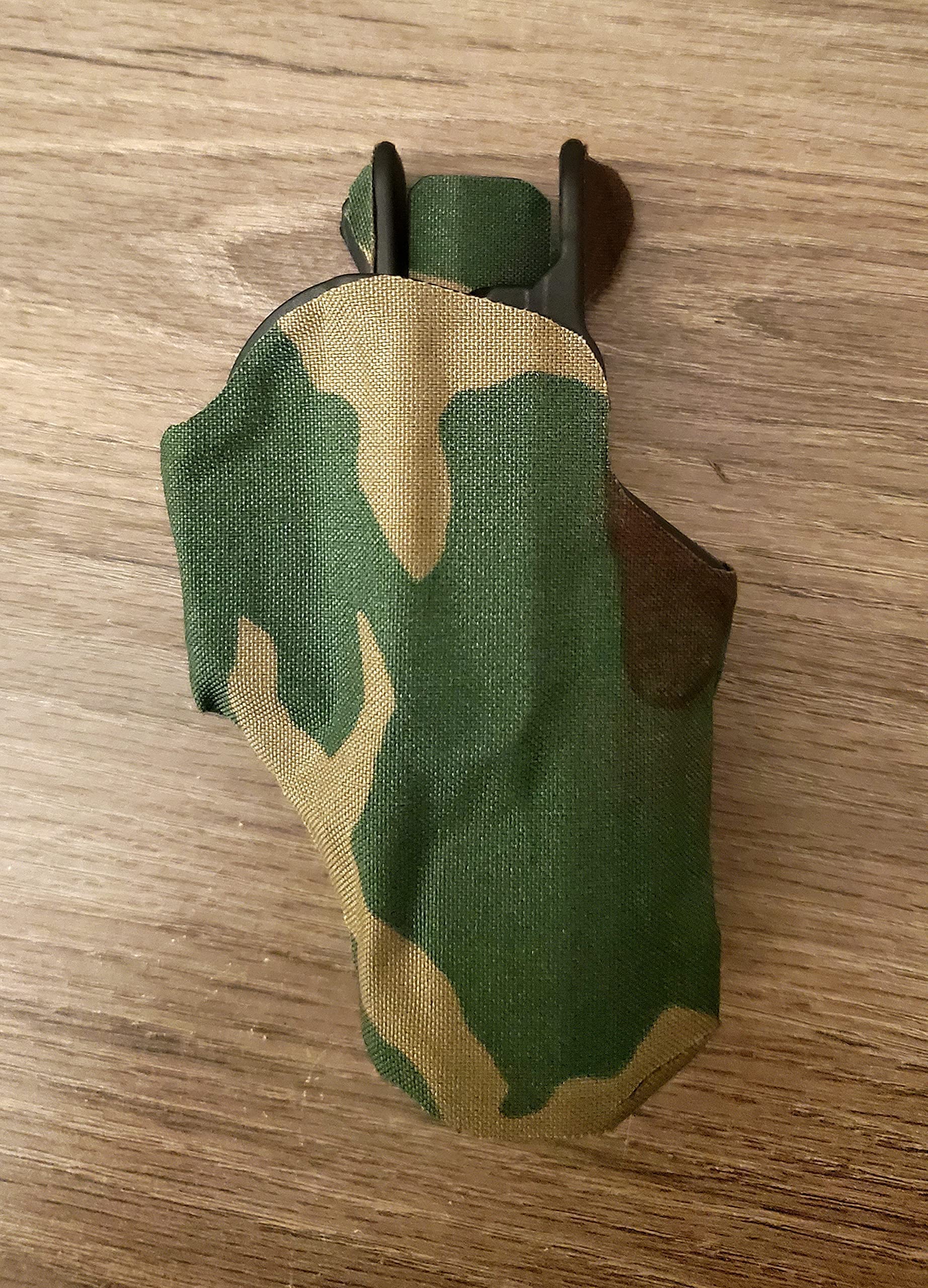 Dangerfield Arms TackGear Wrap 8" x 12" MultiCam Cordura Camouflage Adhesive Wrap 500 Denier adhesive back for kydex and other items (Woodland Camo M81)