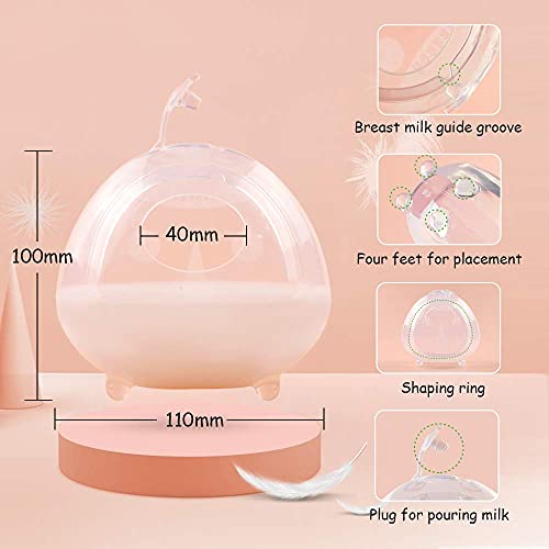 haakaa Ladybug Breast Milk Collector Breast Shells Milk Saver Nursing Cups for Large Milk Supply, Replace Disposable Breast Pads, Reusable & Wearable (150ml, 1 Pc)