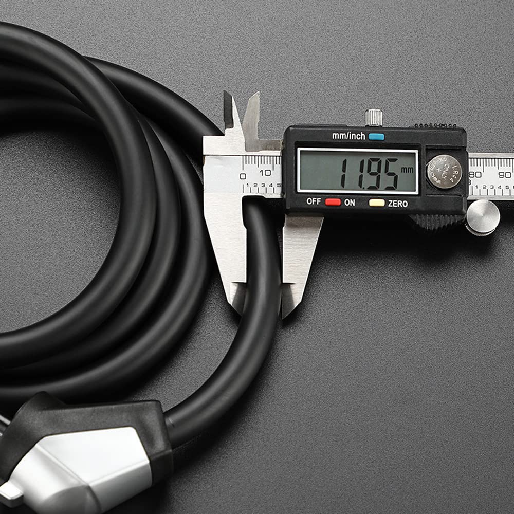 AZPINGPAN Lock Lighting Design Bicycle Lock丨12mm Thick PVC Steel Cable Anti-Theft Digital Code Lock with Lock Frame丨portable Ring 120 cm Telescopic Outdoor Riding Equipment Accessories