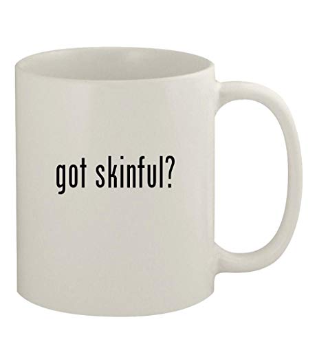 Knick Knack Gifts got skinful? - 11oz Ceramic White Coffee Mug, White