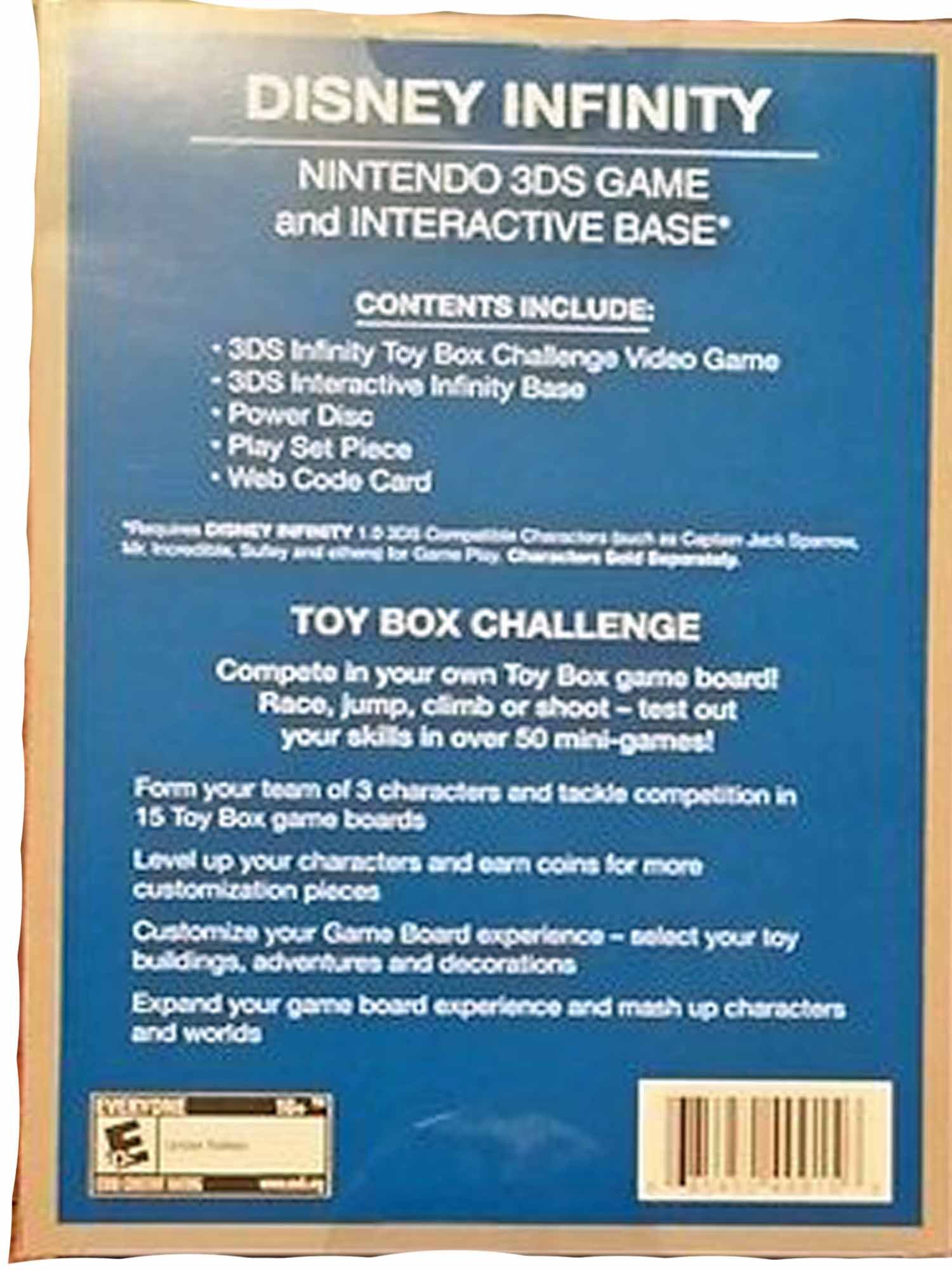 Disney Infinity Toy Box Challenge Nintendo 3DS Game & Interactive Base (Characters Sold Separately)
