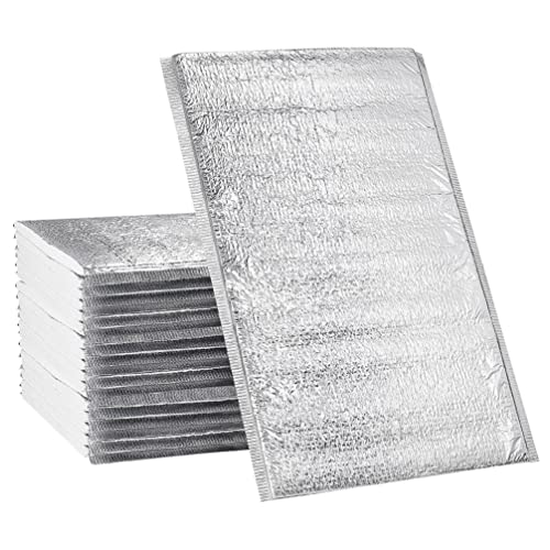 INOOMP 25Pcs Food Thermal Pouches Disposable Bags Hot Cold Insulation Food Bags Take out Aluminum Foil Cooler Food Shipping Pouches for Picnic Camping Picnic Transportation Preservation