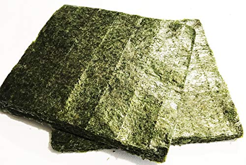 Far Edge Aquatics Bulk Green Seaweed for Fish - Extra Large Sheets (5.10 Oz Approx.) - Stays Intact Longer