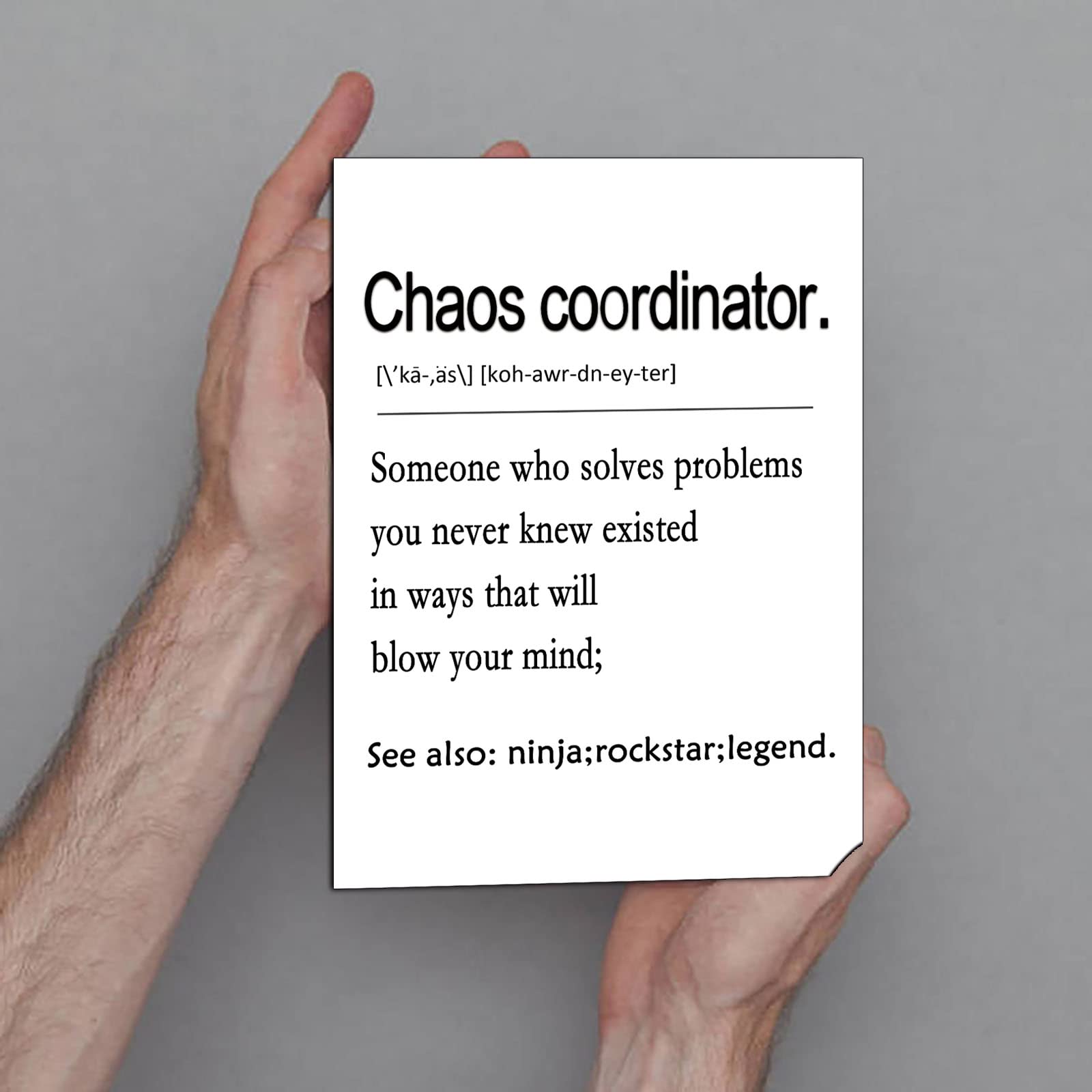 Dapofajo Boss Birthday Card, Funny Leadership Card, Teacher Appreciation Card, Mom Dad Parent Card