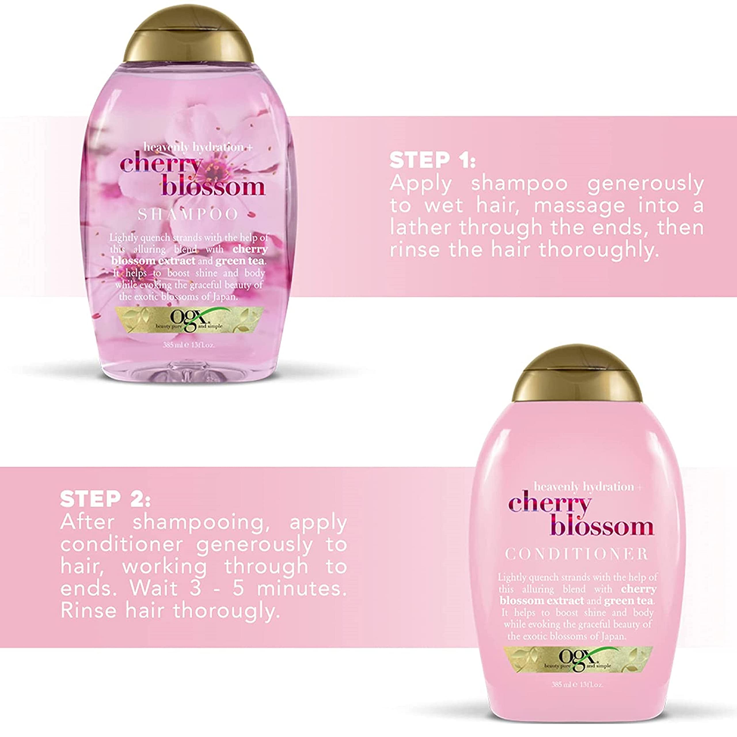 OGX Rejuvinating + Conditioner , Cherry Blossom Ginseng, 13 Fl Oz