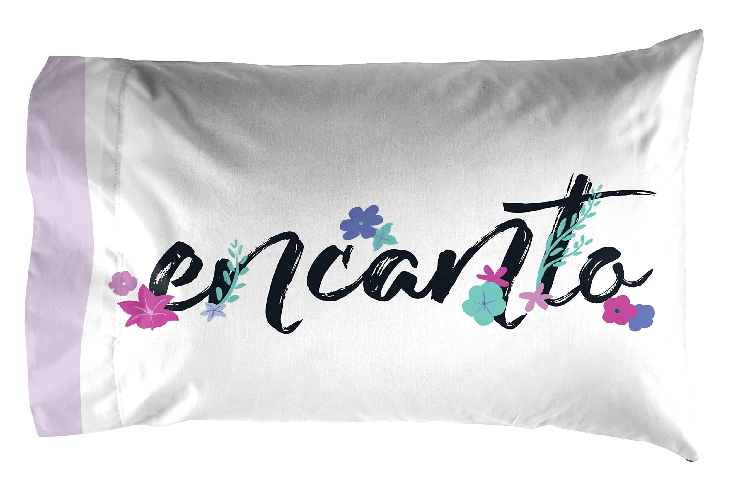 Disney Encanto The Magical Madrigal Sisters 1 Single Reversible Pillowcase - Double-Sided Kids Super Soft Bedding (Official Disney Product)