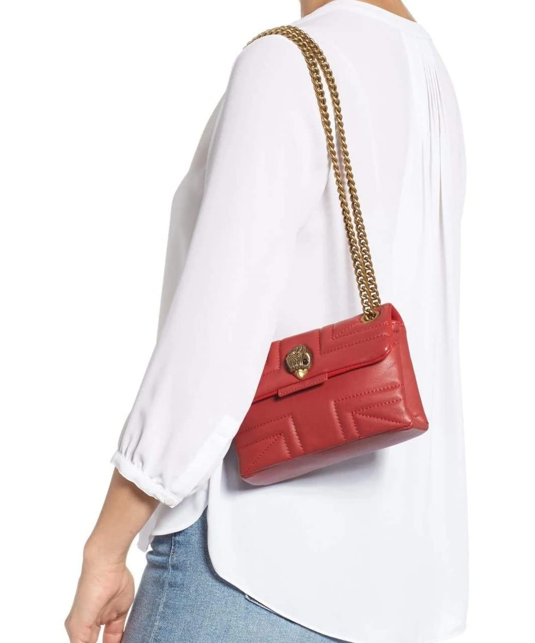 Kurt Geiger London Leather Mini Kensington Union Jack Shoulder Bag (leather)