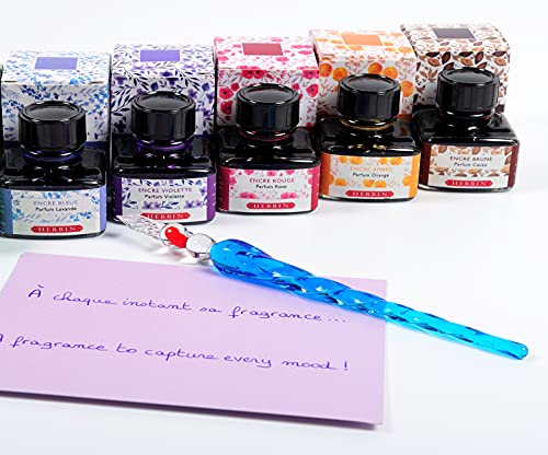 Herbin Georges Lalo 13710T Scented Ink Lavender, 30 ml, 4.90 x 4.90 x 5.20 cm, Violette