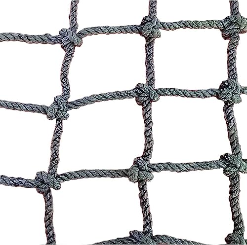 EkiDaz HXRW Rope Net Protective Safety Net Kids Climbing Frame Net Climbing Cargo Net Rope Net for Indoor Outdoor Sturdy and Durable Playground Sets for Backyards (Size : 2 * 2m(6.6 * 6.6ft))