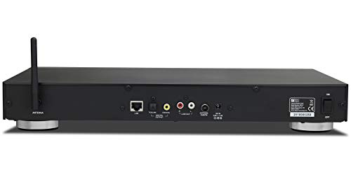Ocean Digital WiFi Internet Component Radio Tuner (430 mm) WR10 FM/ Ethernet Bluetooth Receiver 2.4" Color Display with Digital Output to Connect Hi-Fi System -Black