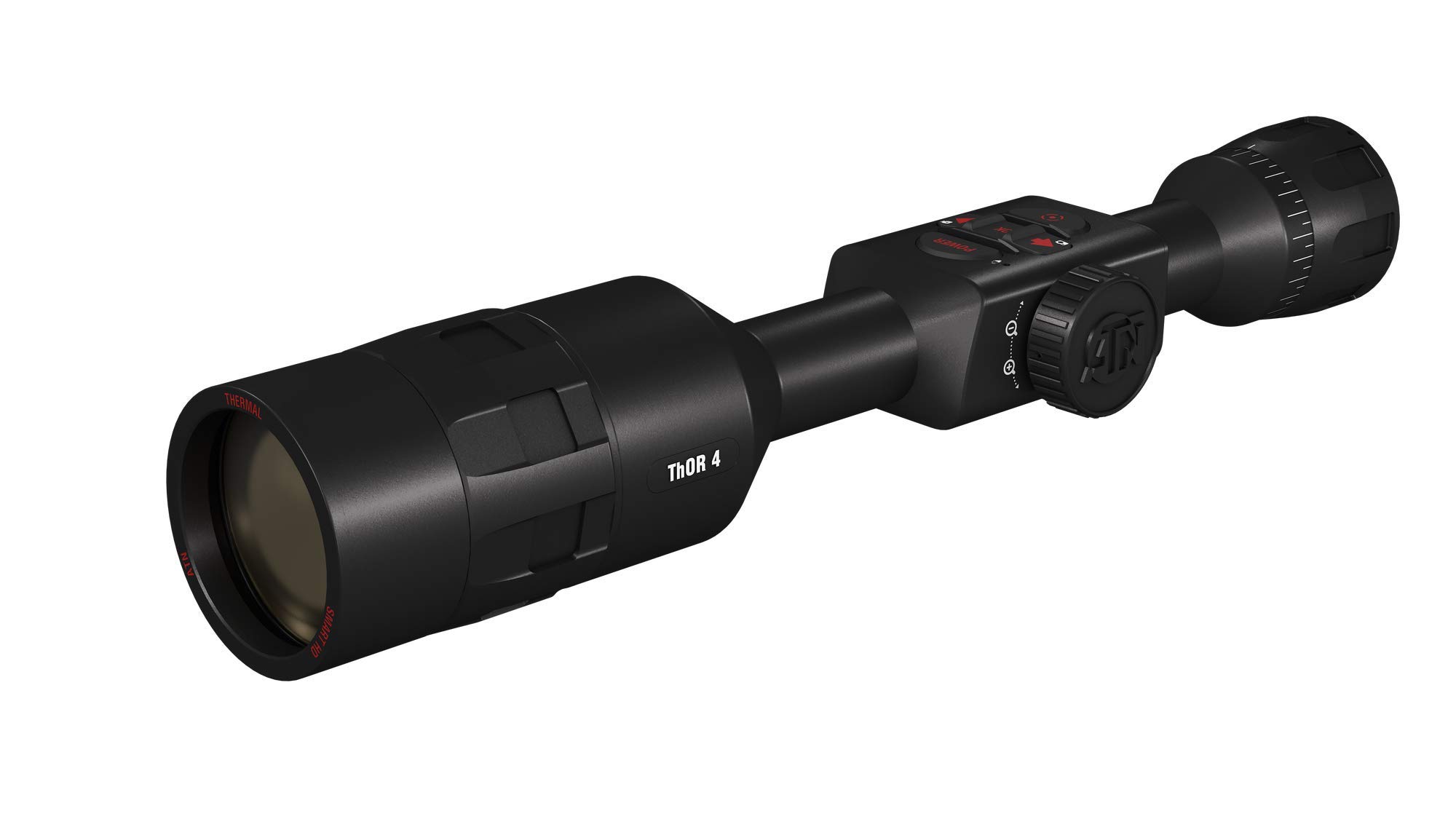 ATN Thor 4, Thermal Rifle Scope with Full HD Video rec, WiFi, GPS, Smooth zoom and Smartphone controlling thru iOS or Android Apps