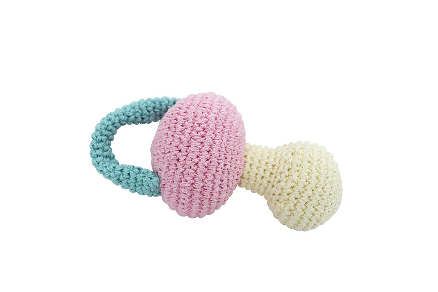 DOGO 100 Dog Teeth Cleaning Cotton Crochet Squeaky Dog Toy for Small Dogs - Pacifier
