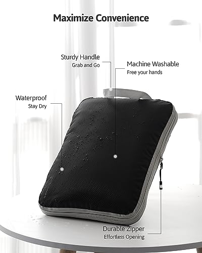 Extra Large Compression Packing Cube, OrgaWise Luggage Organizer Bag 6 Set Expandable, Suitcase Cube Organizer for Travel Essentials