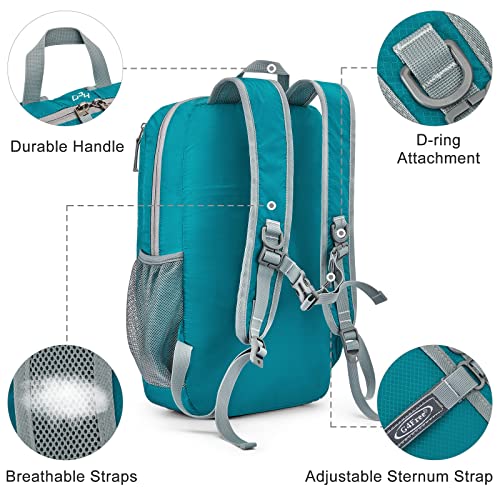 G4Free 16L Lightweight Hiking Daypack Packable Small Backpack Water Resistant Shoulder Bag for Travel Outdoor Men Women