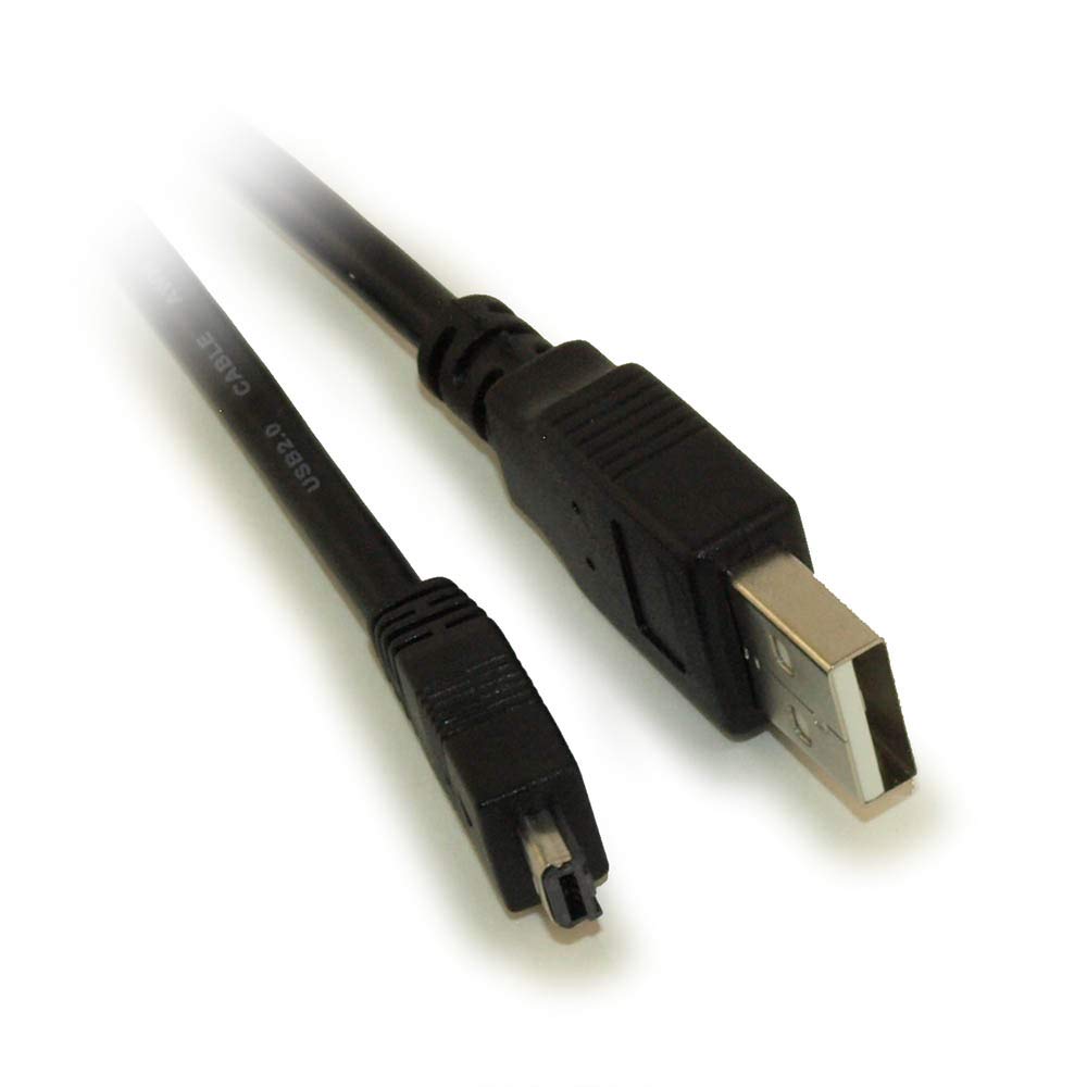 MyCableMart 6inch USB 2.0 Certified 480Mbps Type A Male to Mini 4-Pin Male Cable