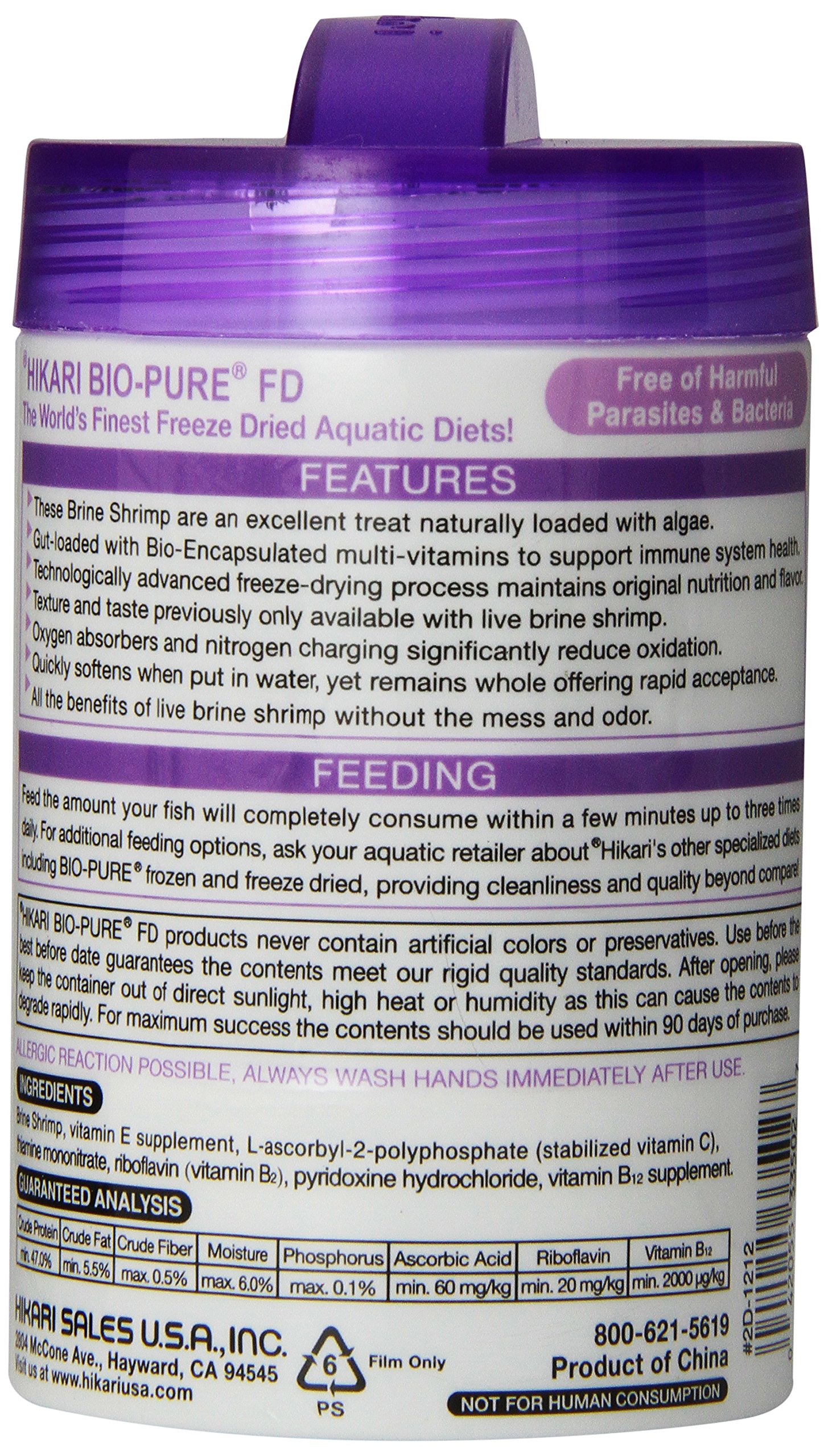 Hikari Bio-Pure Freeze Dried Brine Shrimp for Pets, 0.42-Ounce