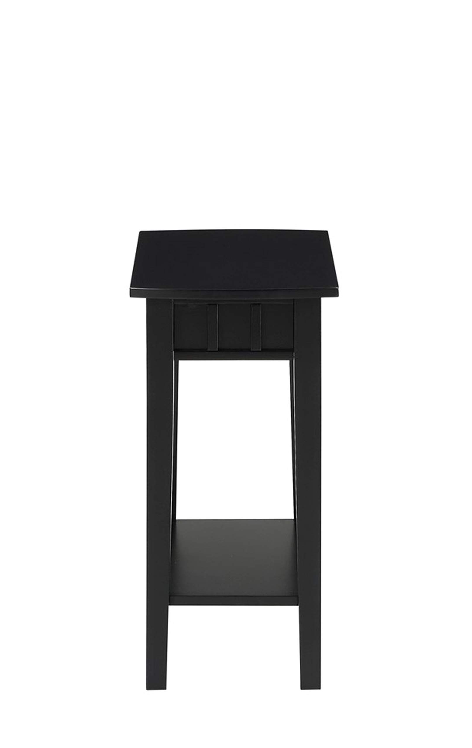 Convenience Concepts Dennis End Table with Shelf, Mahogany