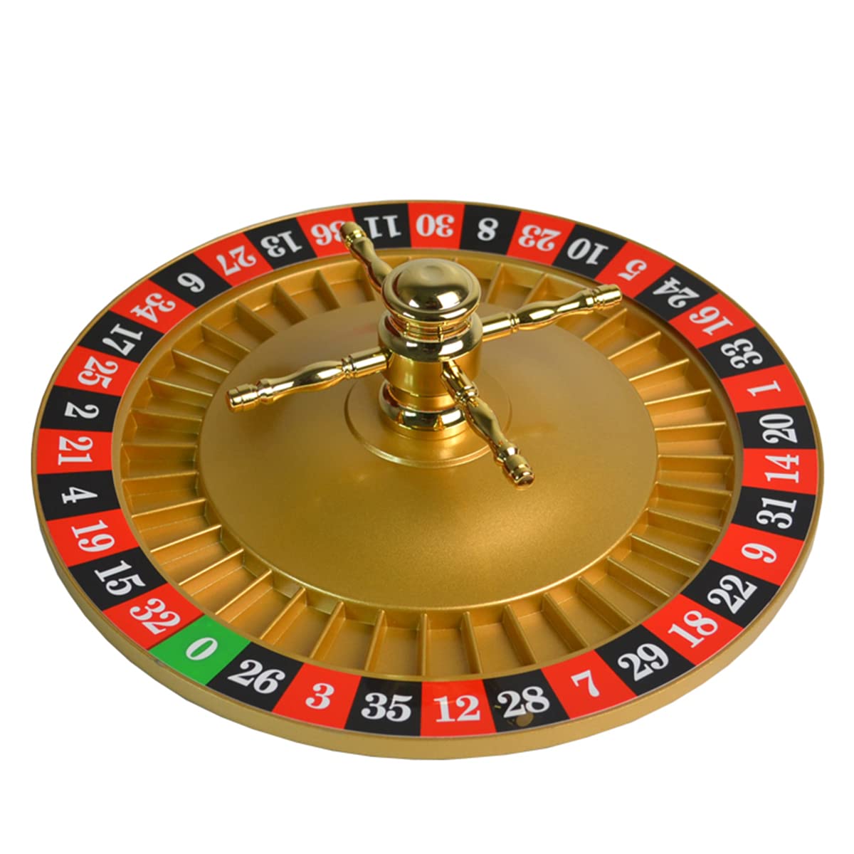 BASICM Russian Roulette Set 18 Inch Solid Wood Russian Casino-Class Sweepstakes Roulette for Bar Entertainment Supplies Event Lucky Games Lottery Draws