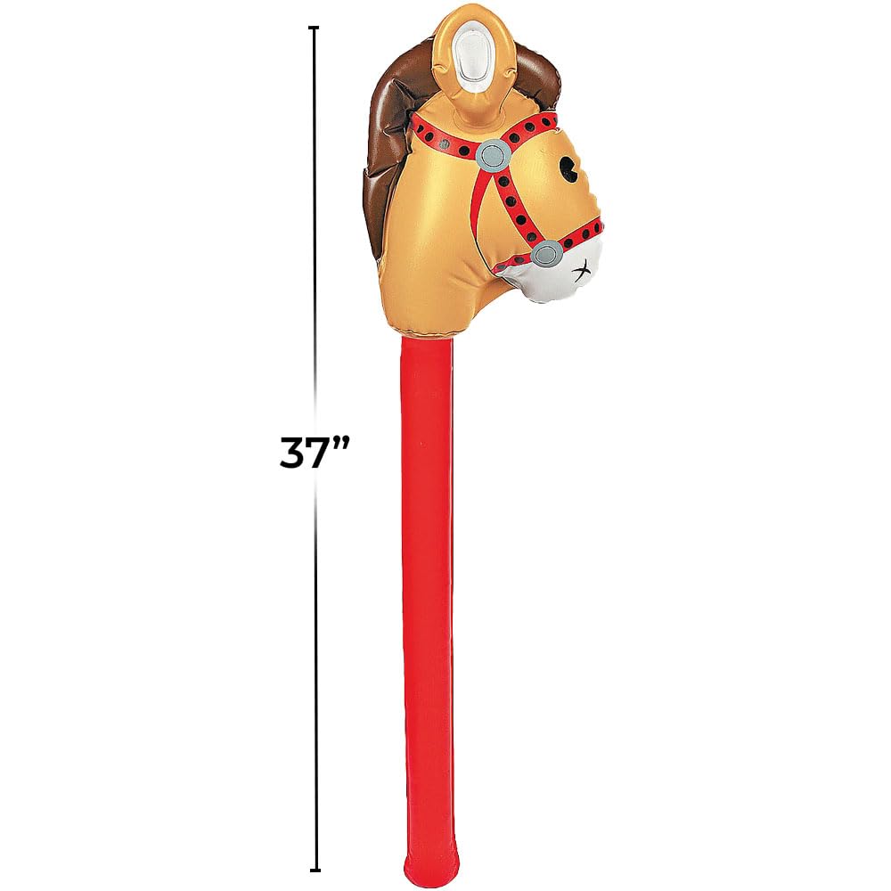 Fun Express - Inflate Stick Horse - Toys - Inflates - Inflatable Characters - 1 Piece