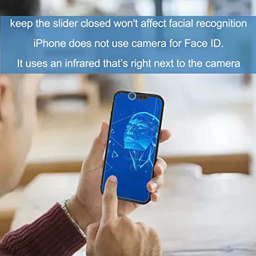 EYSOFT Privacy Cover Compatible for 13 Pro/iPhone 13 Pro Max with Front Camera Cover,Protect Privacy and Security But Not Affect Facial Recognition(2Pack)