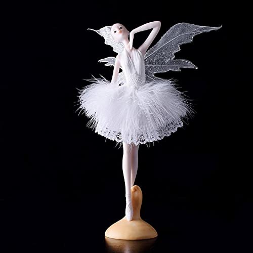 LKHH Decorative Ornaments Ballet Angel Dancing Girl Character Home Decoration Ornaments Fairy Garden Miniatures Crafts Resin Figurines Wedding Gifts