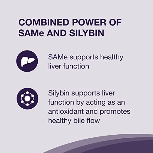 Nutramax Laboratories Denamarin Liver Health Supplement for Medium Dogs - With S-Adenosylmethionine (SAMe) and Silybin, 30 Tablets