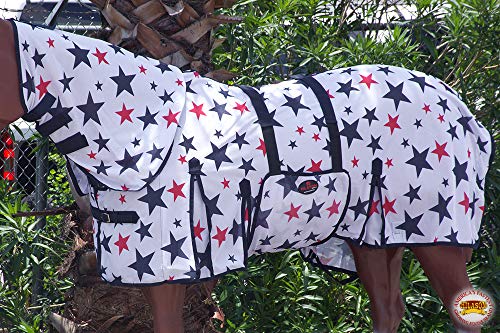 HILASON 78 Inches Horse Fly Sheet Ultra Violet Rays Protect Mesh Bug Mosquito Summer Spring | Fly Sheet | Horse Turnout Sheet | Fly Sheet for Horses | Bug and Mosquito Protection | Fly Sheet for Horse