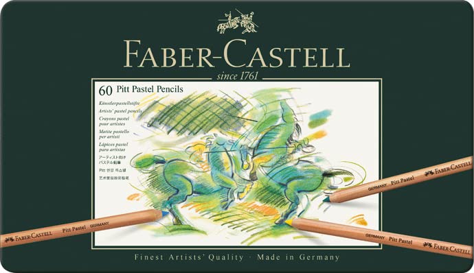 Faber-Castel Pitt Pastell Colouring Pencil Set of 60, 60 Count (Pack of 1), Assorted