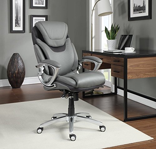 Serta AIR Health and Wellness Executive Office Chair High Back Ergonomic for Lumbar Support Task Swivel & Big & Tall Executive Office Chair High Back All Day Comfort Ergonomic Lumbar Support