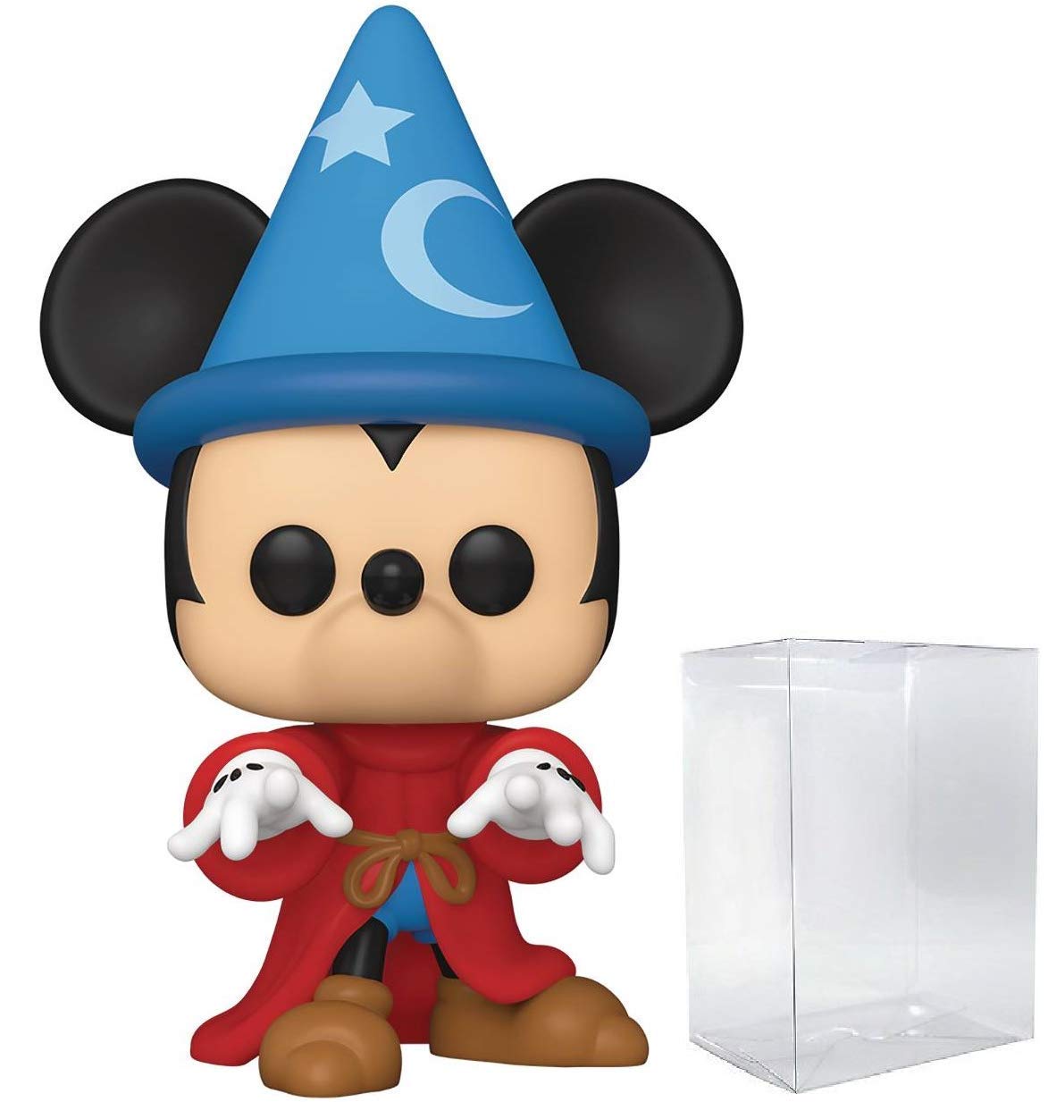 Funko Pop! Disney: Fantasia 80th Anniversary - Sorcerer Mickey Vinyl Figure (Bundled with Compatible Box Protector Case), Multicolor, 3.75 inches