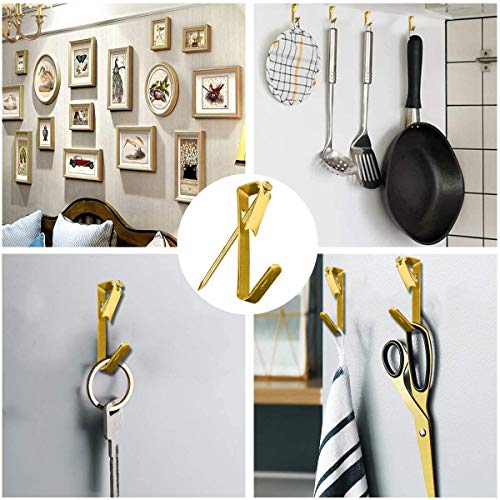 Cusstally 320 PCS Hooks with Duty Hangers Hooks for Hard Walls Kit
