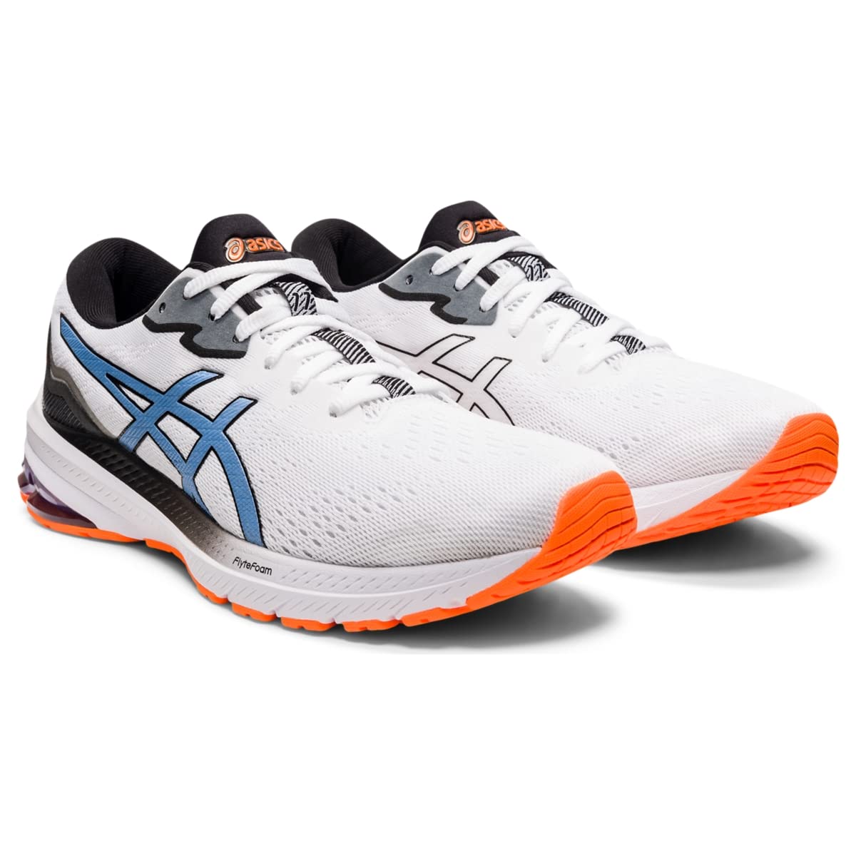ASICS Men's GT-1000 11 Running Shoes, 11, WHITE/BLUE HARMONY
