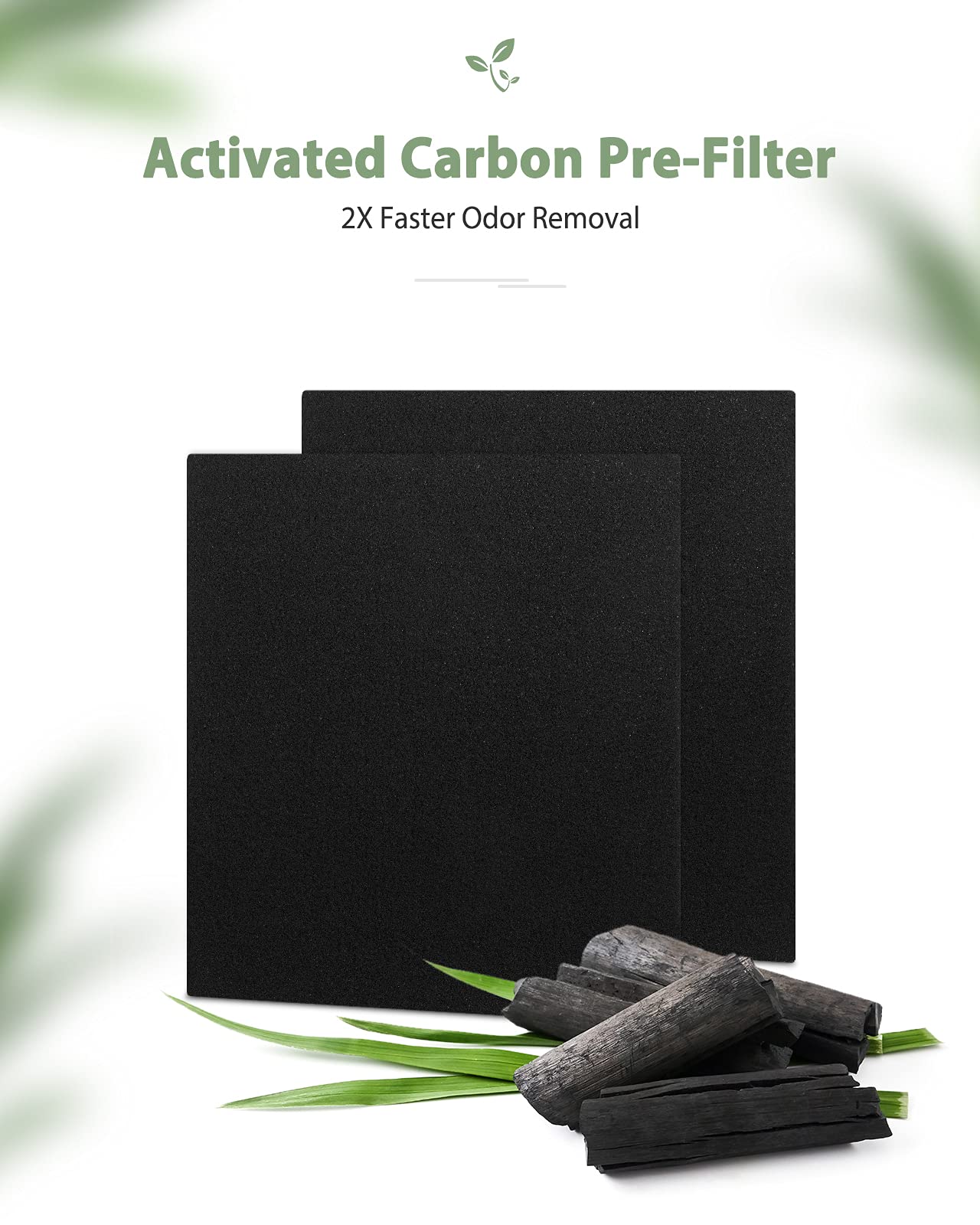 Future Way 2-Pack FLT5900 Filter J Compatible with Germ Guardian AC5900WCA Air Purifier, with 4 Carbon Filters, Part# FLT5900