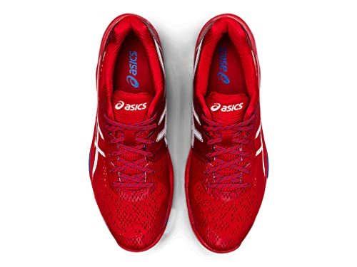 ASICS Men's Sky Elite FlyteFoam L.E. Volleyball Shoes, 7.5, CLASSIC RED/WHITE