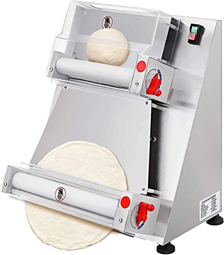 HACSYP Pizza Dough Press, Automatic Pizza Dough Roller Sheeter Maker, 370W Commercial Dough Machine, 3-15 inch Pizza, Kitchen Tools