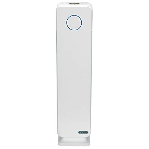 GermGuardian Air Purifier for Home, Large Rooms, H13 HEPA Filter, Removes Dust, Allergens, Smoke, Pollen, Odors, Mold, UV-C Light Helps Reduce Germs, 28 Inch, White, AC5350W
