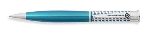 Franklin Covey Harrisburg, Ballpoint Pen, Teal Lacquer Hounds Tooth (FC0082IM-3)