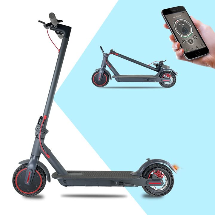 Electric Scooter for Adults, 350W Motor 36V/10Ah Lithium Up to 19 MPH & 21 Miles Long Range, 8.5" Honeycomb Tires Foldable and Portable Cruise Control Commuter Scooter for Adults