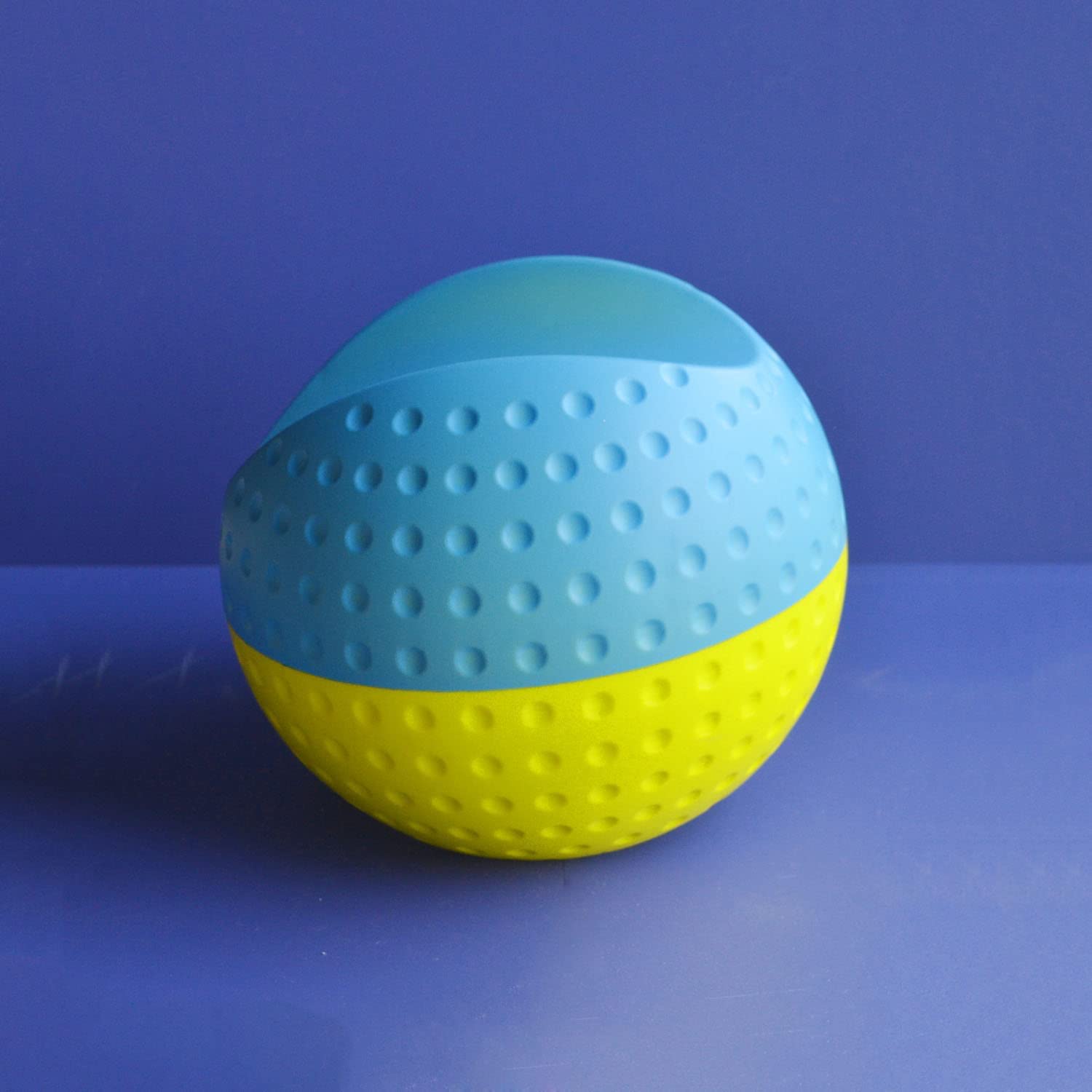 auaurly Golf Training Aid Ball Large, Yellow & Blue, Swing Training Aid Ball, 7 * 6 * 4.5''